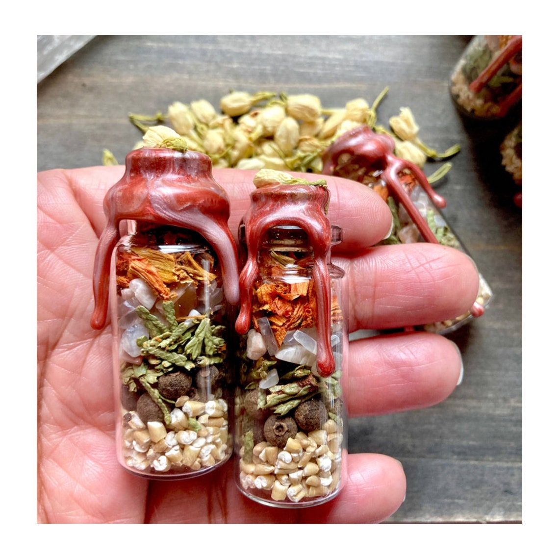 Lammas Altar Jar: Handmade Sabbat Offering With Cedar & Moonstone - Etsy