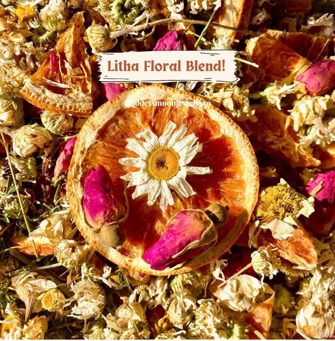 Litha Floral Blend: Midsummer Altar Decor With Sunflowers & Orange ...