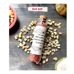 Witch Salts, Glass Jars, Wicca, Altar Decor, Witchy Salt, Ritual Salts ...