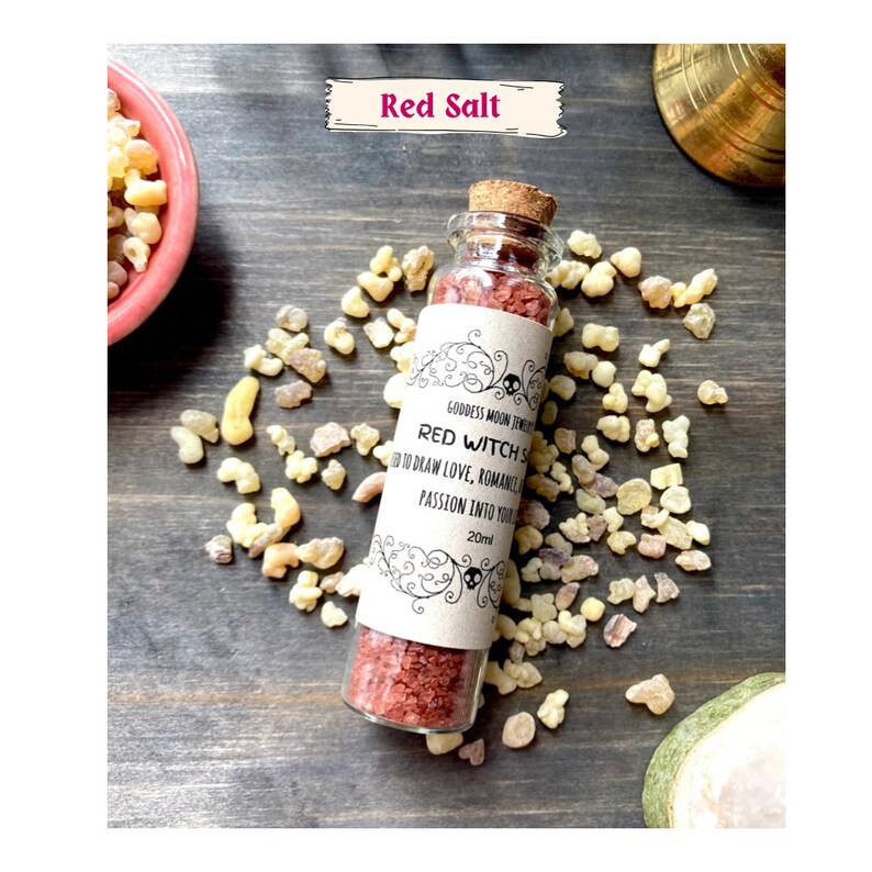 Witch Salts: Altar Decor, Wicca Spellwork (20ml Glass Jars) - Etsy