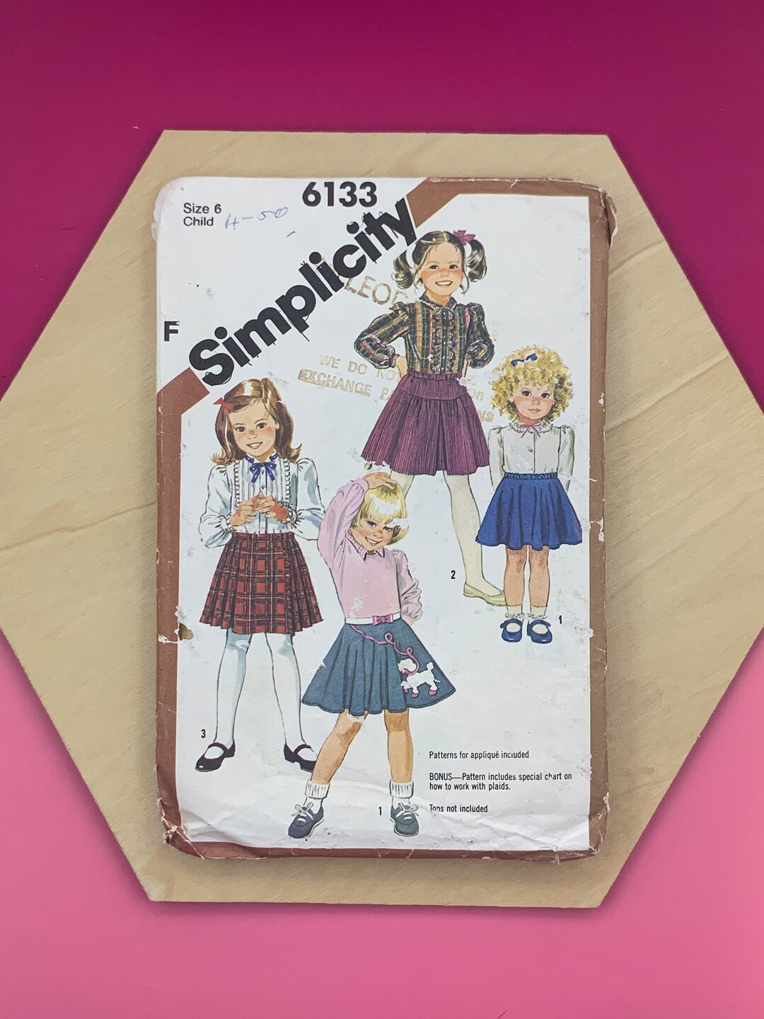 Vintage 1983 Simplicity 6133 Child's Set of Skirts ...