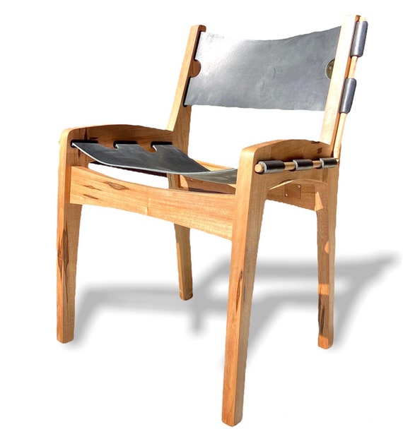 Quilpo Lowback Chair Black Leather - Etsy