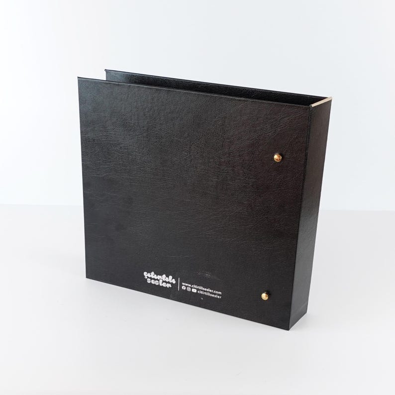 10-inch Vinyl Record Binder: Black Leather-look Retro LP Storage - Etsy