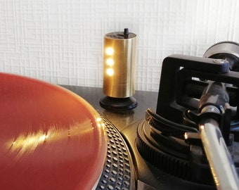 Long Brass LED Light for High Platter Vinyl Record Players Rechargeable ...