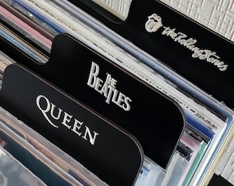Personalised Walnut Record Divider - Etsy UK