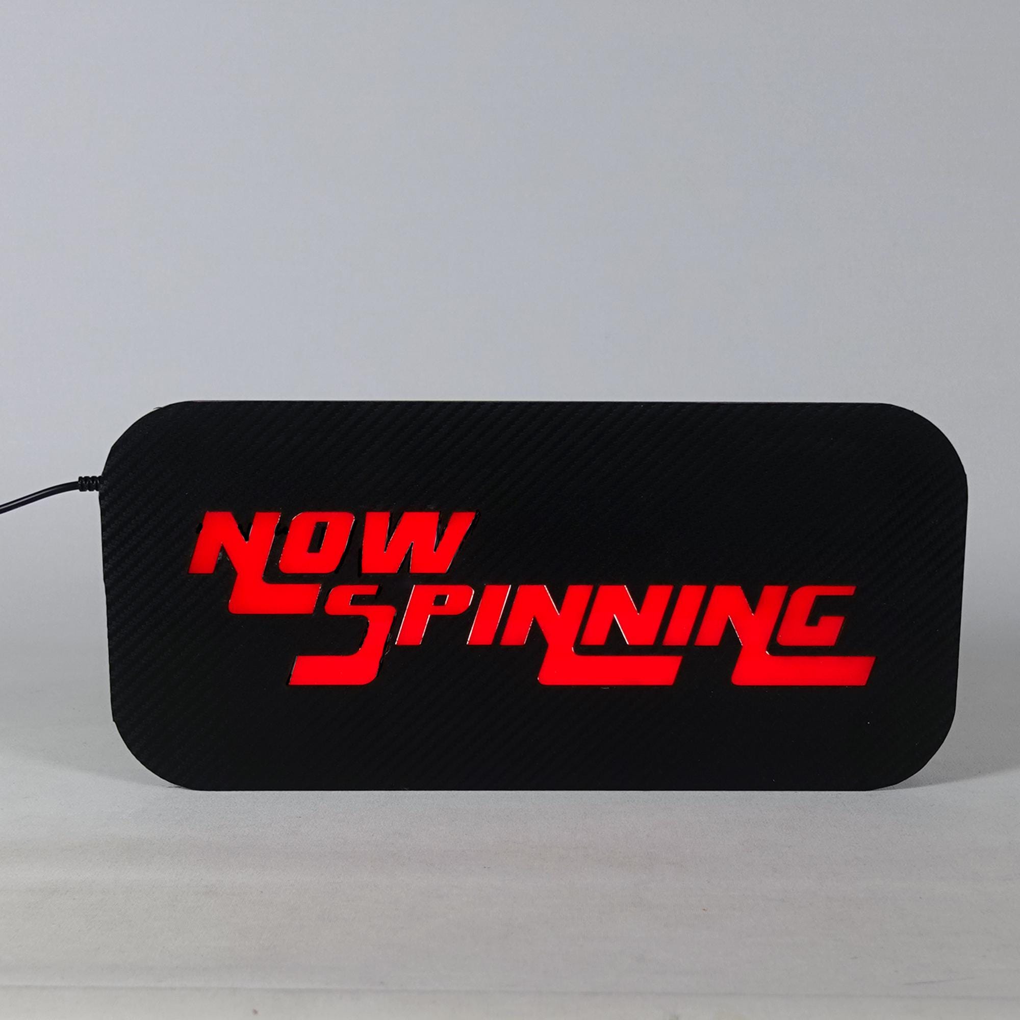 Customizable Logo Lamp: Black MDF Illuminated Sign for Studio or ...