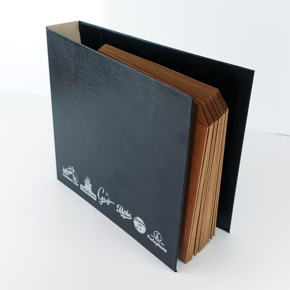 10-inch Vinyl Record Binder: Black Leather-look Retro LP Storage - Etsy