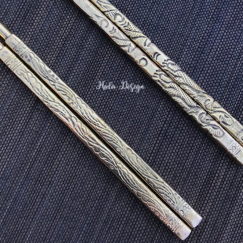 Traditional Handmade Hollow Brass Chopstick Copper | Etsy