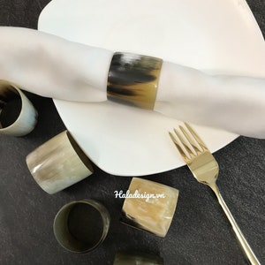Custom Personalised Buffalo Horn Napkin Ring, Horn Napkin Ring, Napkin ...