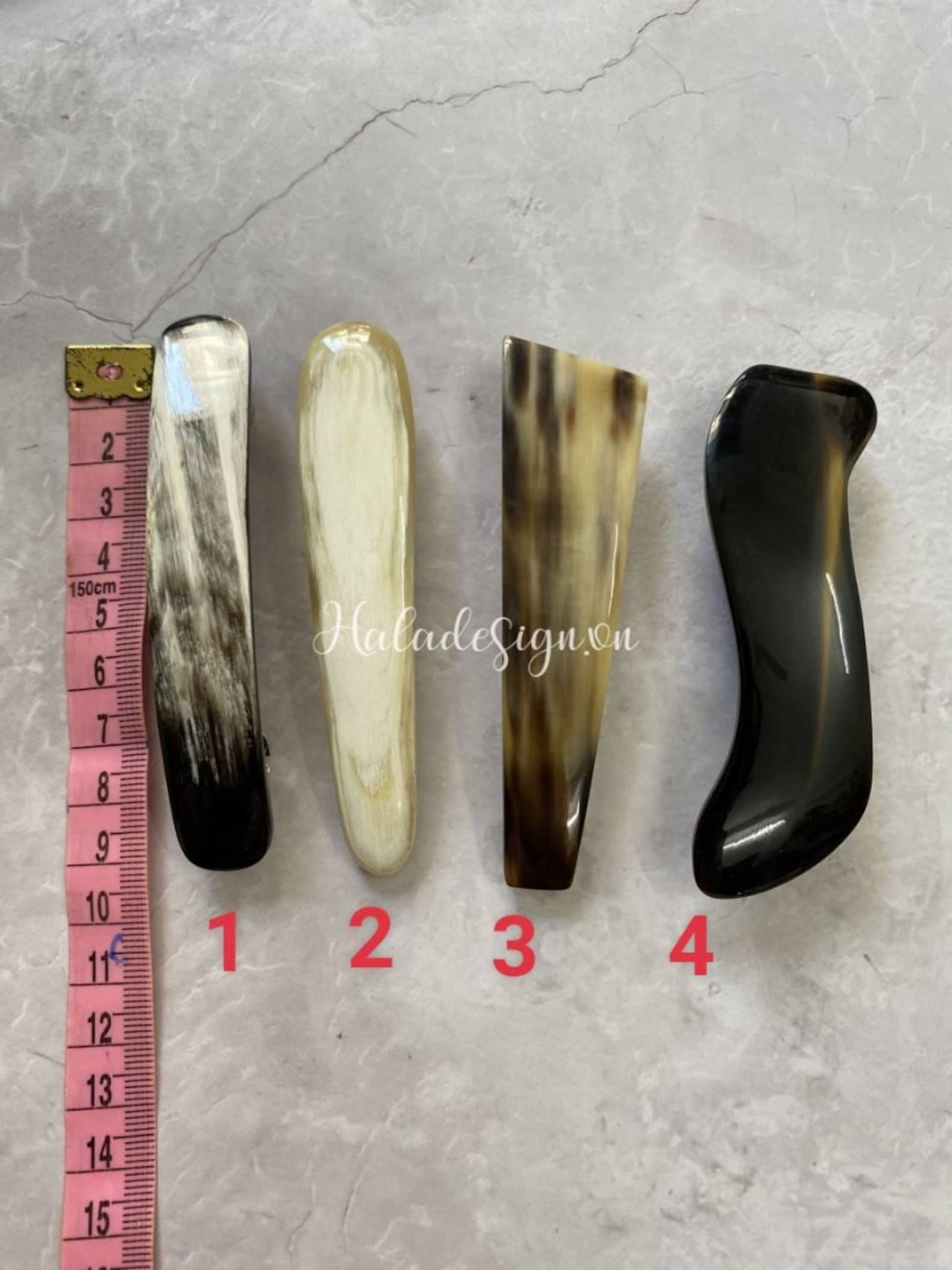 Natural Buffalo Horn Barrette- Custom Personalised Hair Clip-hair Clasp ...