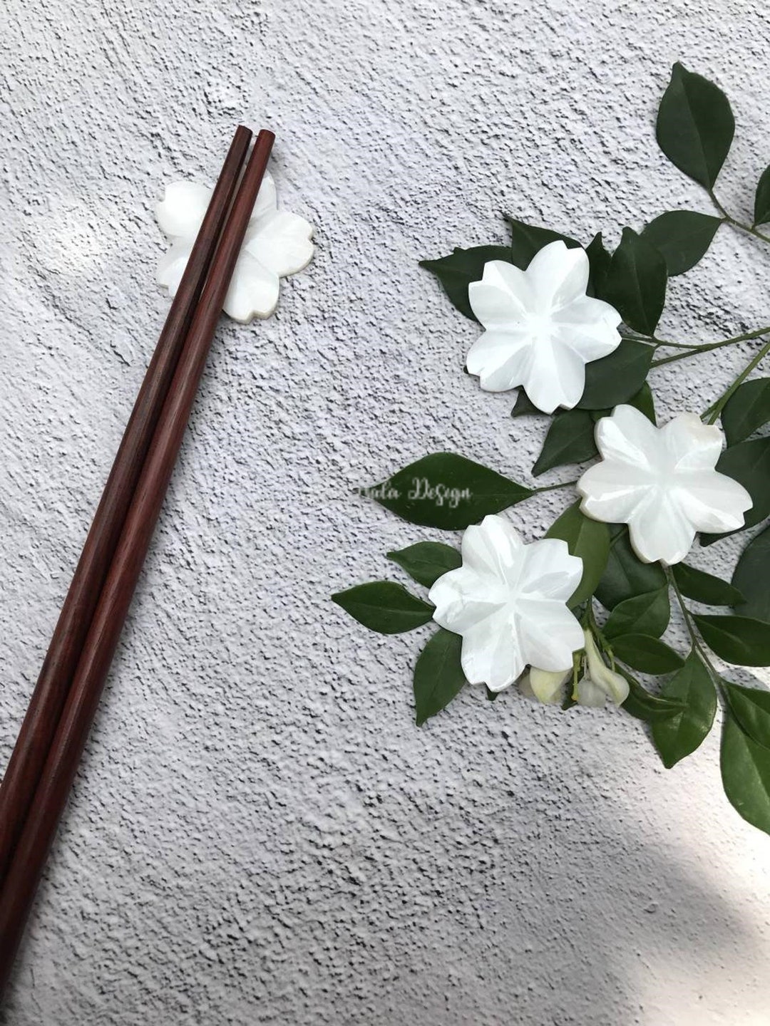 Sakura Cherry Blossom Chopstick Rest, Flower Chostick Rest, Hashioki ...