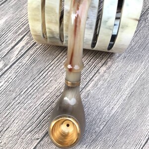 Tobacco Horn Pipe, Horn Smoking Piper, Buffalo Horn Pipe, Natural Horn ...
