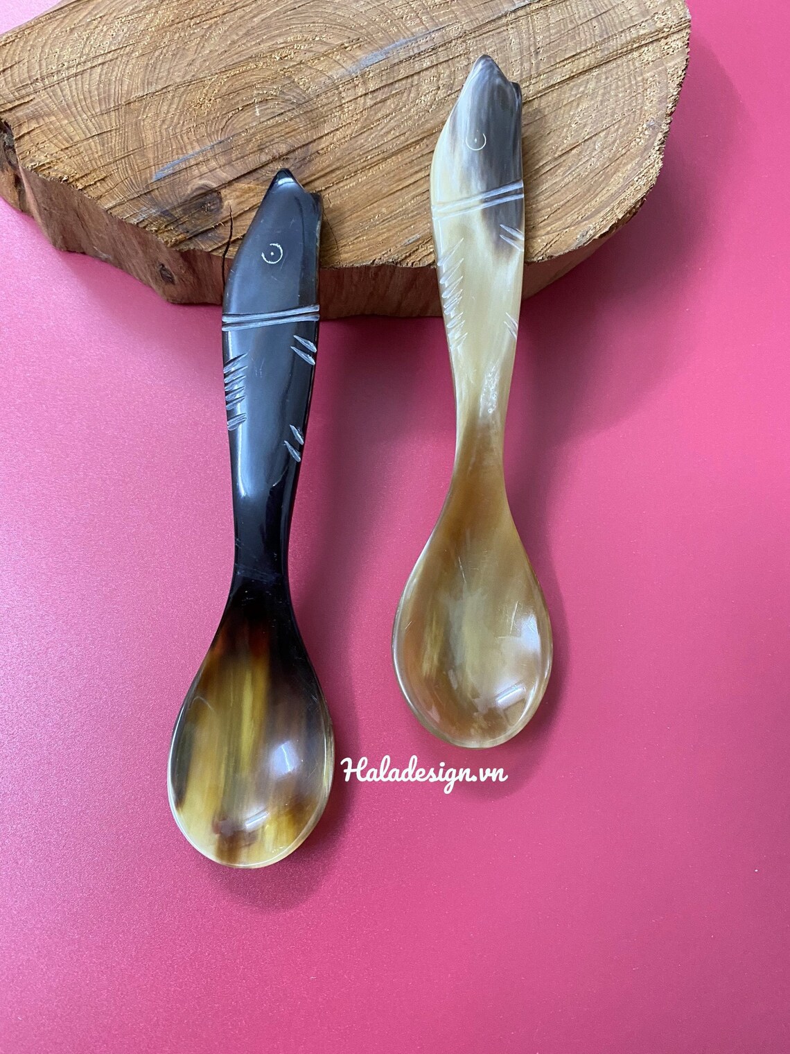 Fish Horn Spoon, Personalised Spoon , Buffalo Horn Scoop,horn Cutlery ...
