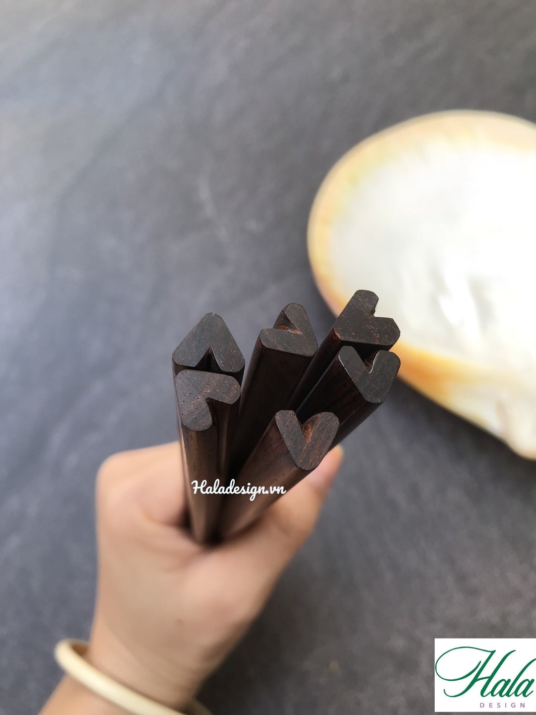 Personalized Hand Carving Heart Chopstick , Rosewood Chopstick ...