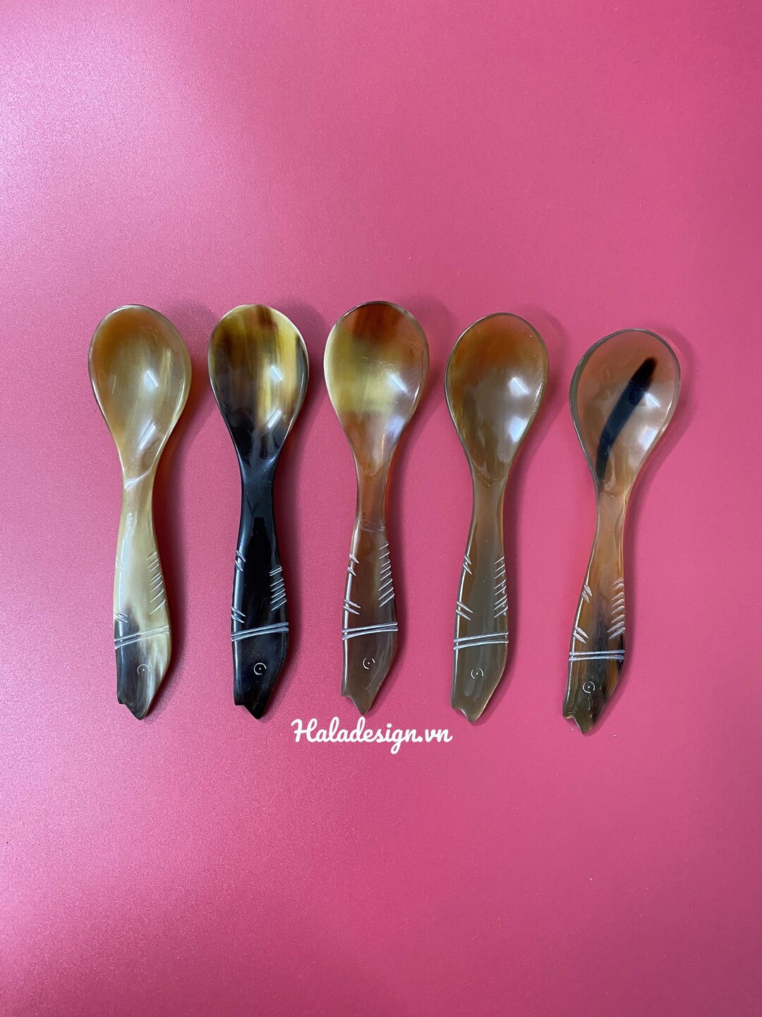 Fish Horn Spoon, Personalised Spoon , Buffalo Horn Scoop,horn Cutlery ...