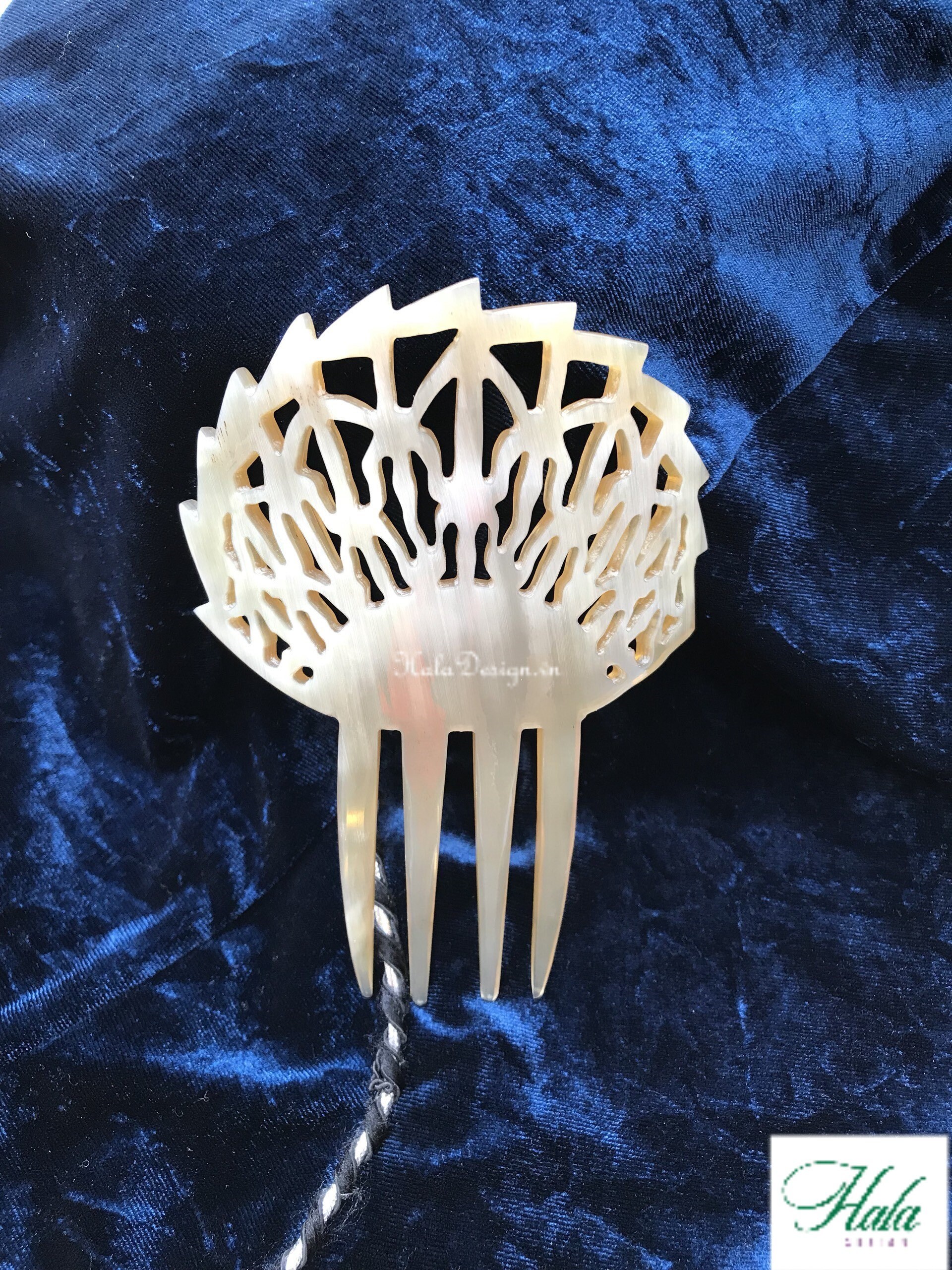 Art Nouveau Fan Hair Comb 4 Prong Hair Comb Lacey Design | Etsy