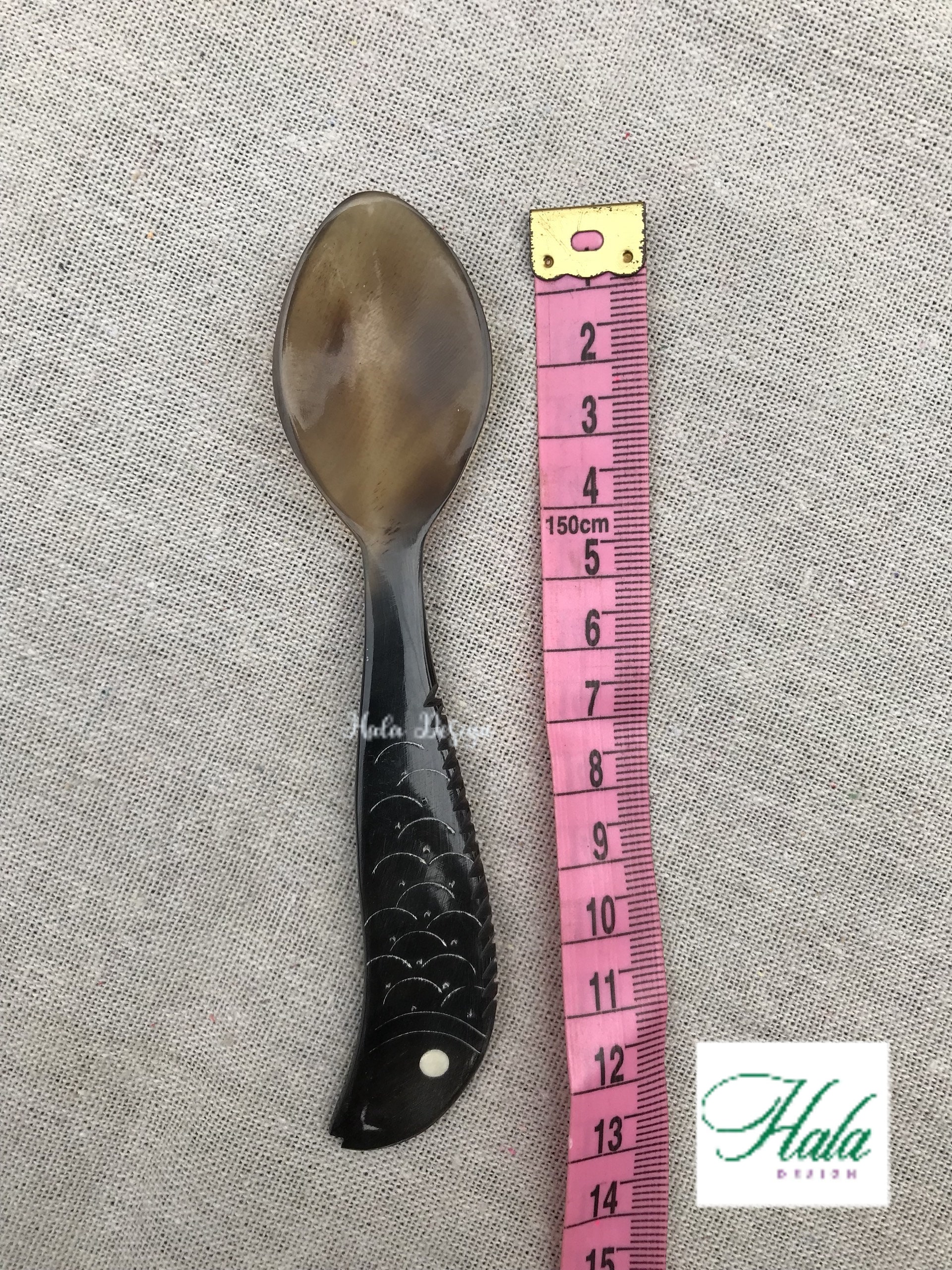 Fish Horn Spoon Personalised Spoon Buffalo Horn ScoopHorn | Etsy