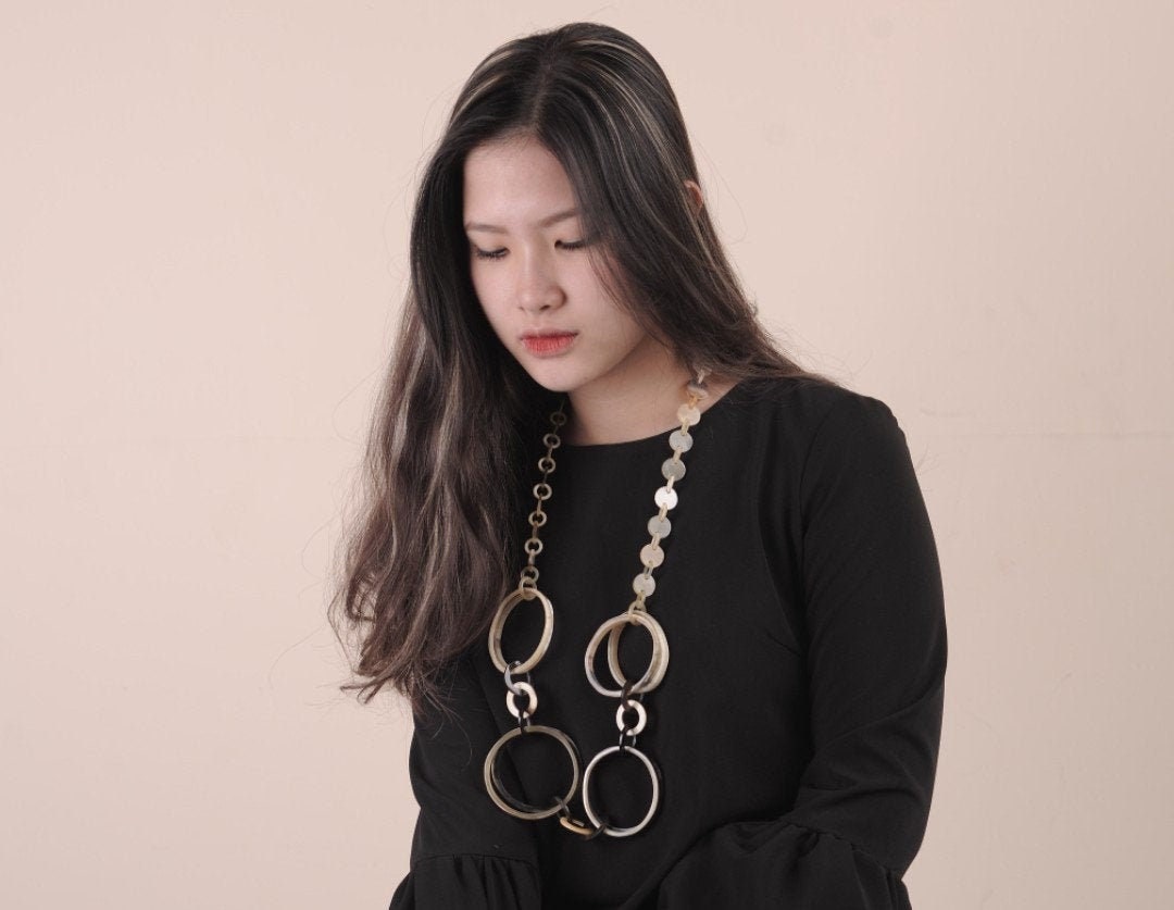 Buffalo Horn Big Chain Necklace-buffalo Horn Necklace Chain - Etsy