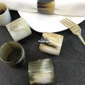 Custom Personalised Buffalo Horn Napkin Ring, Horn Napkin Ring, Napkin ...