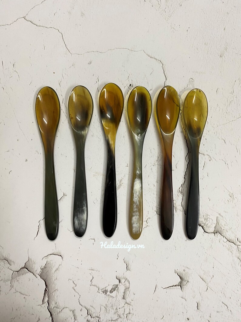 Custom Horn Spoon, Buffalo Horn Scoop,horn Cutlery, Horn Tea Caddy ...