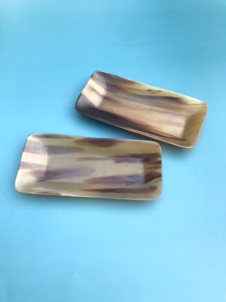 Rectangular Buffalo Horn Tray, Coffee Table Tray, Taper Candle Holder ...
