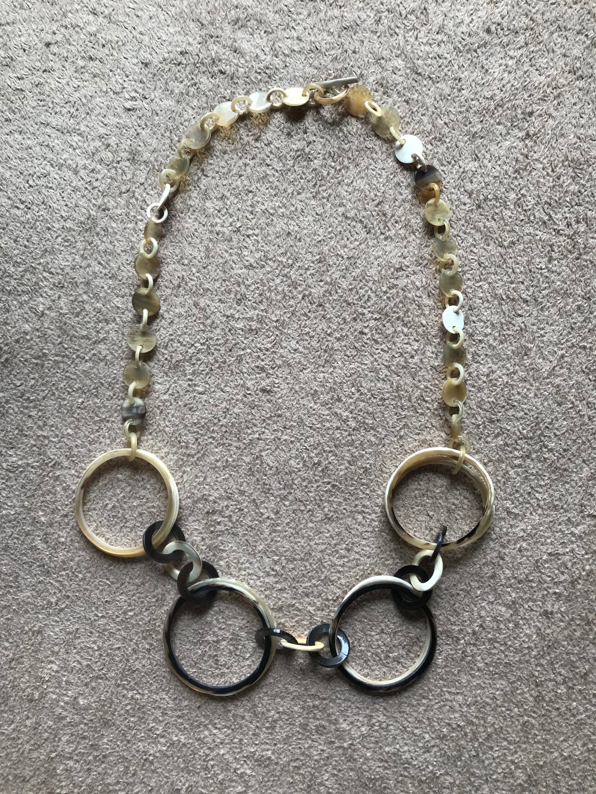 Buffalo Horn Big Chain Necklace-buffalo Horn Necklace Chain - Etsy