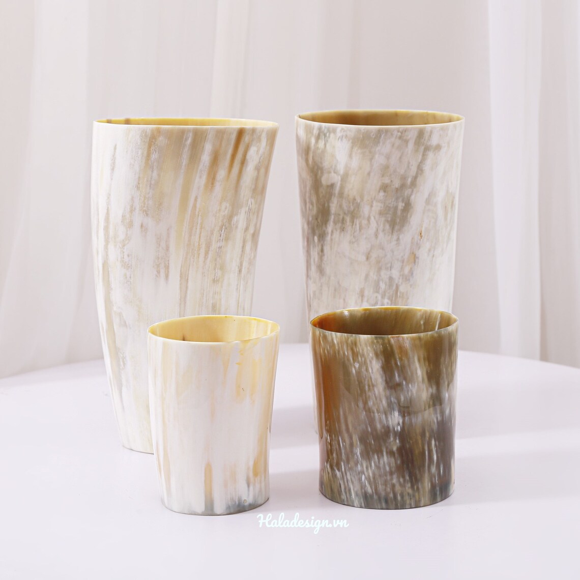 Natural Buffalo Horn Vase,pot,flower Vase,flower Pot,planter Multiple ...