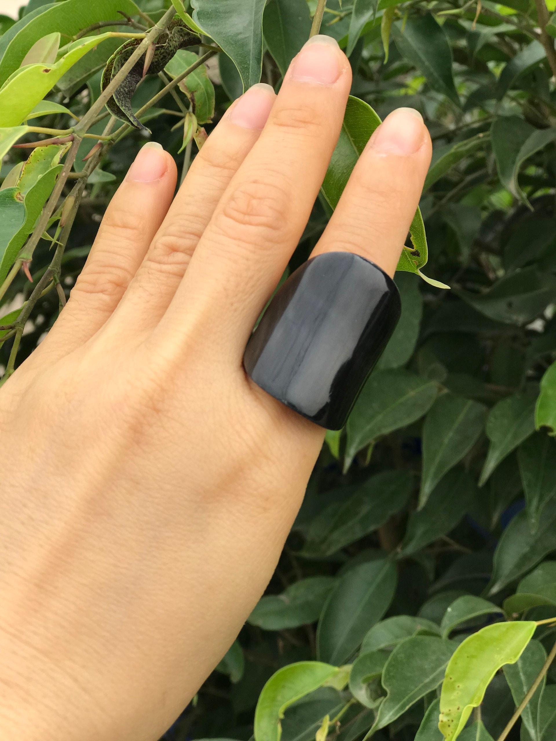 Horn Chunky Ring Buffalo Horn Ring Buffalo Horn Jewelry | Etsy
