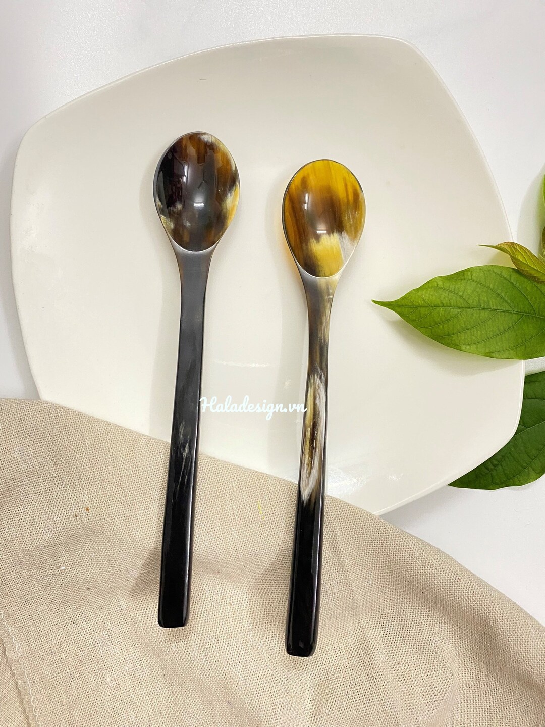 Custom Horn Spoon, Buffalo Horn Scoop,horn Cutlery, Horn Tea Caddy ...