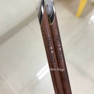 Personalized Japanese Rosewood Chopstick With Marble Tip, Rosewood ...