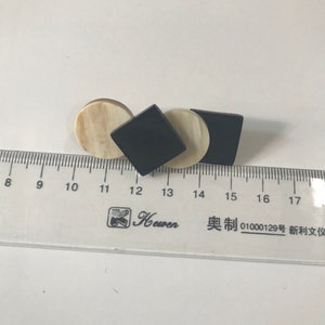 Building Block Earrings , Color Block Earrings, Buffalo Horn Earrings ...