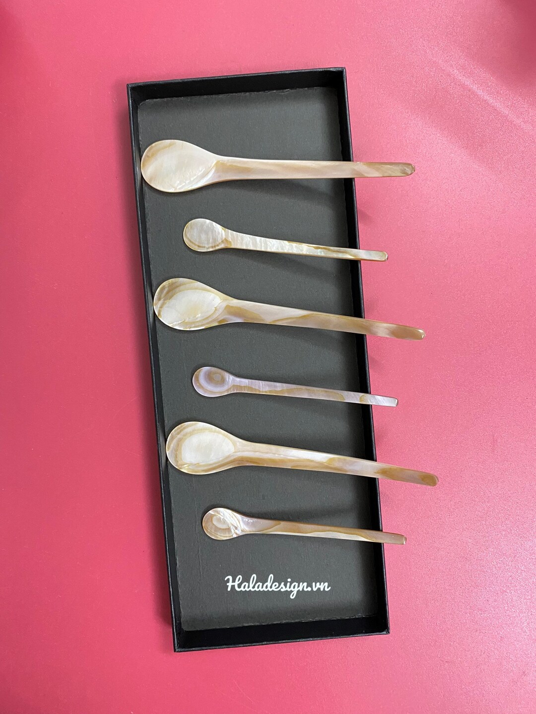 Custom Pink Mother of Pearl Caviar Spoon, Caviar Spoon , Personalized ...