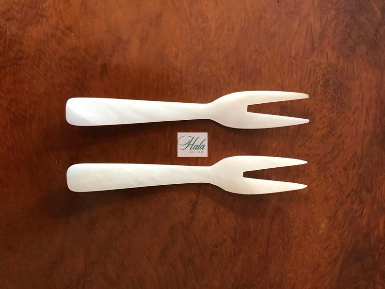 Seashell 2-prong Fork Deli Fork Fruits Picks Tableware - Etsy