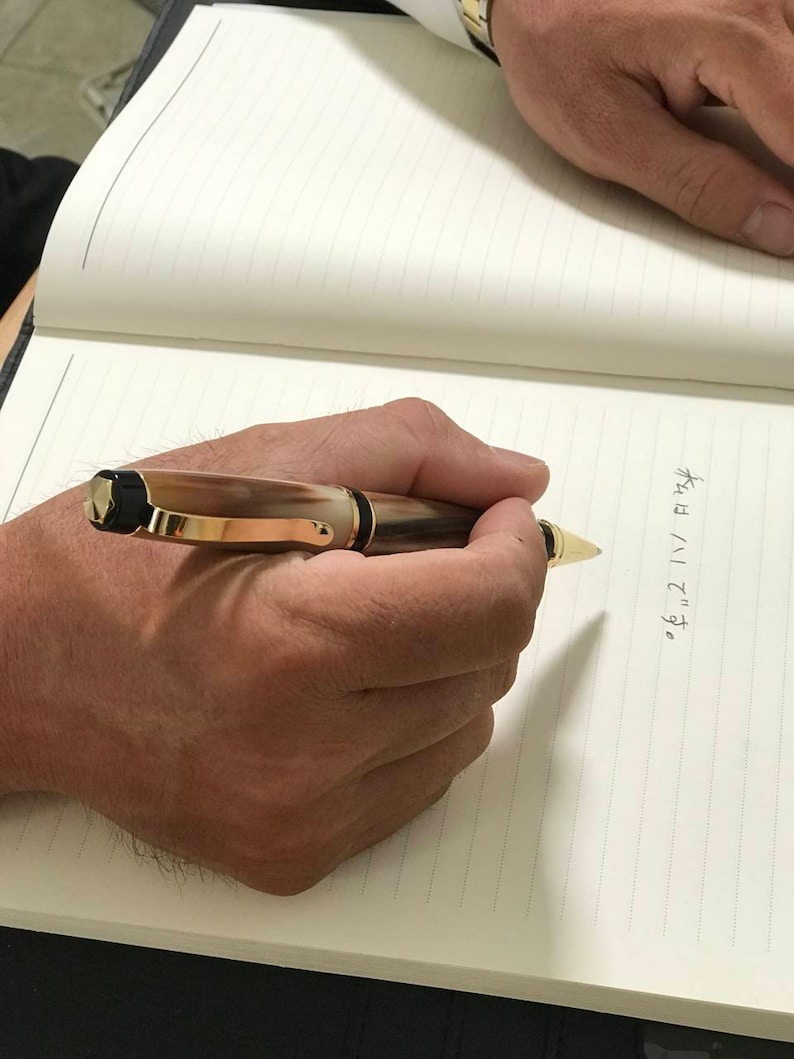 Elegant Buffalo Horn Pen Luxury Ballpoint Pen Personalized - Etsy