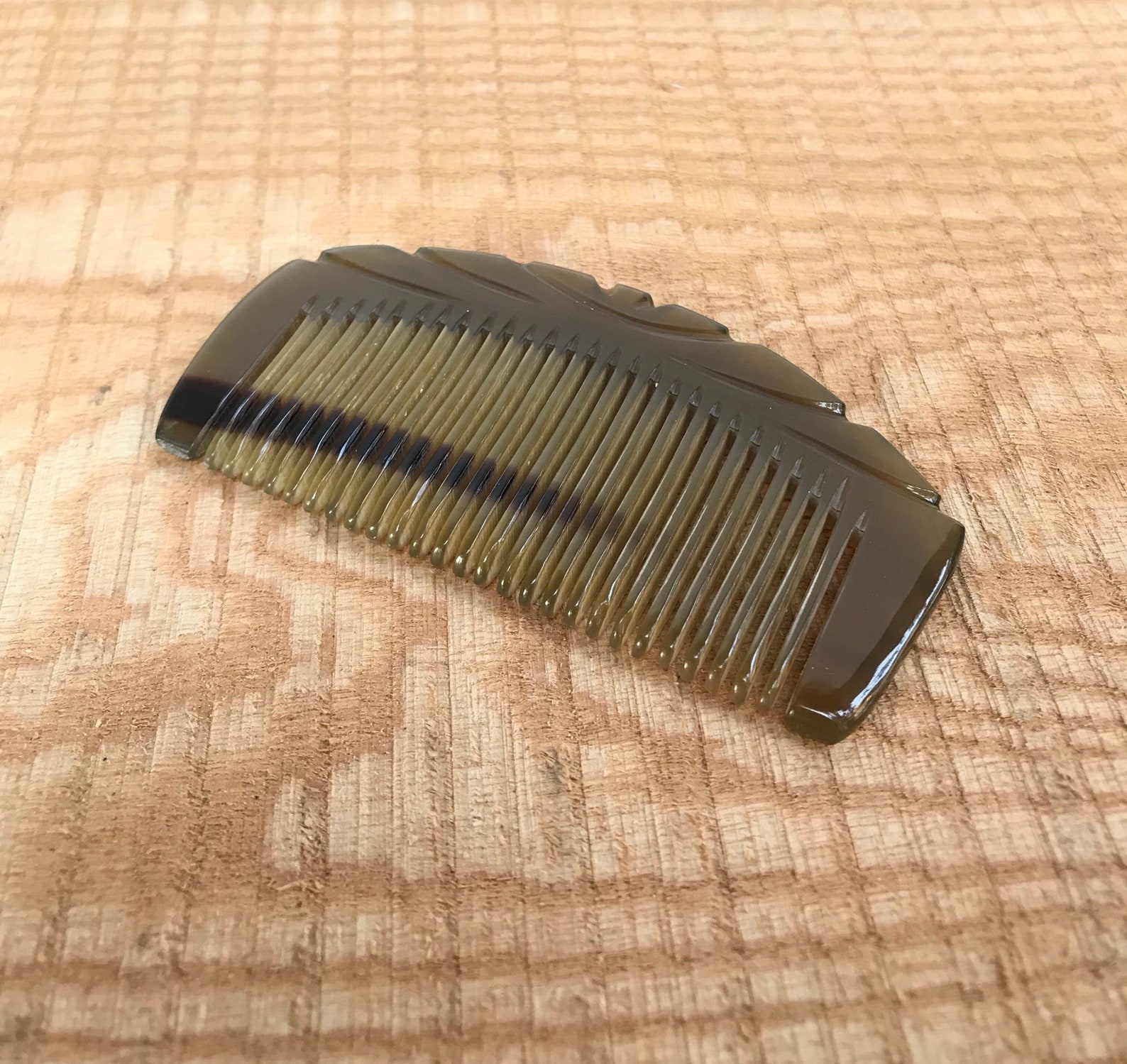 Buffalo Horn U Shaped Comb,pocket Fit Comb, Hair Brush,hair Accessory ...