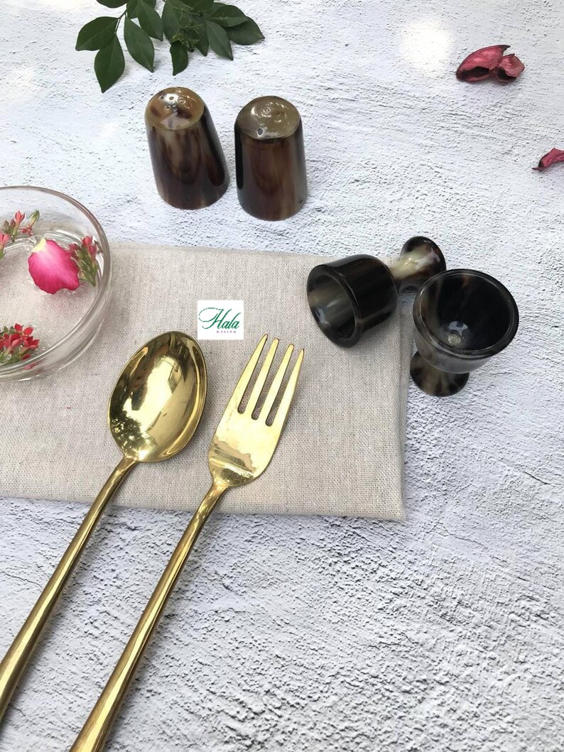 Brass Cutlery Set Brass Flatware Cutlery dinner Traditional - Etsy