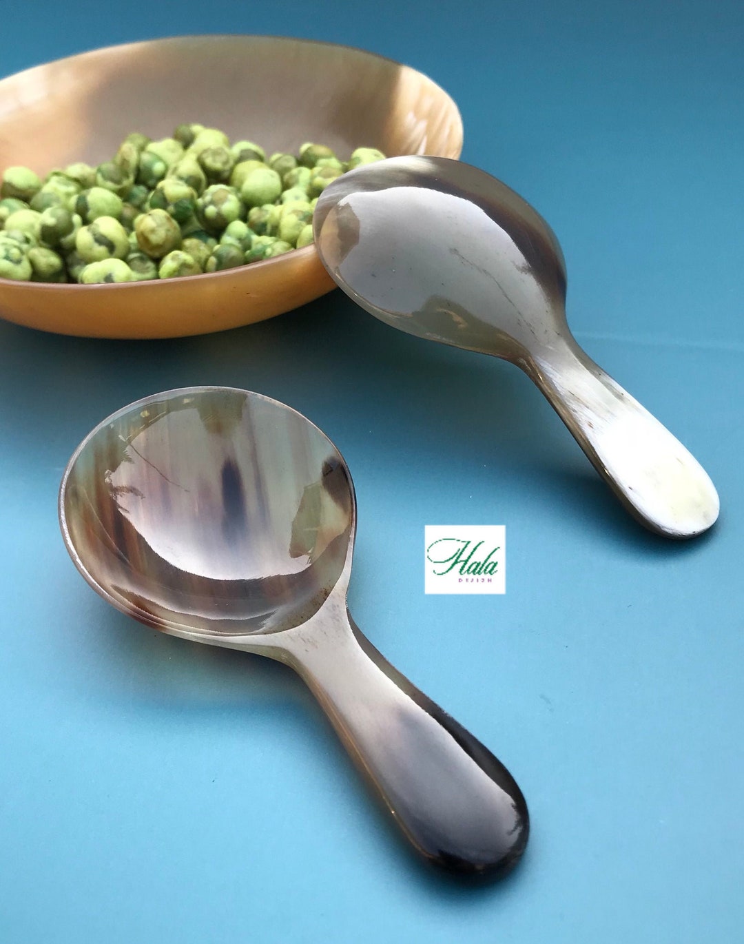 Horn Spoon, Buffalo Horn Scoop,horn Cutlery, Horn Tea Coffee Caddy ...