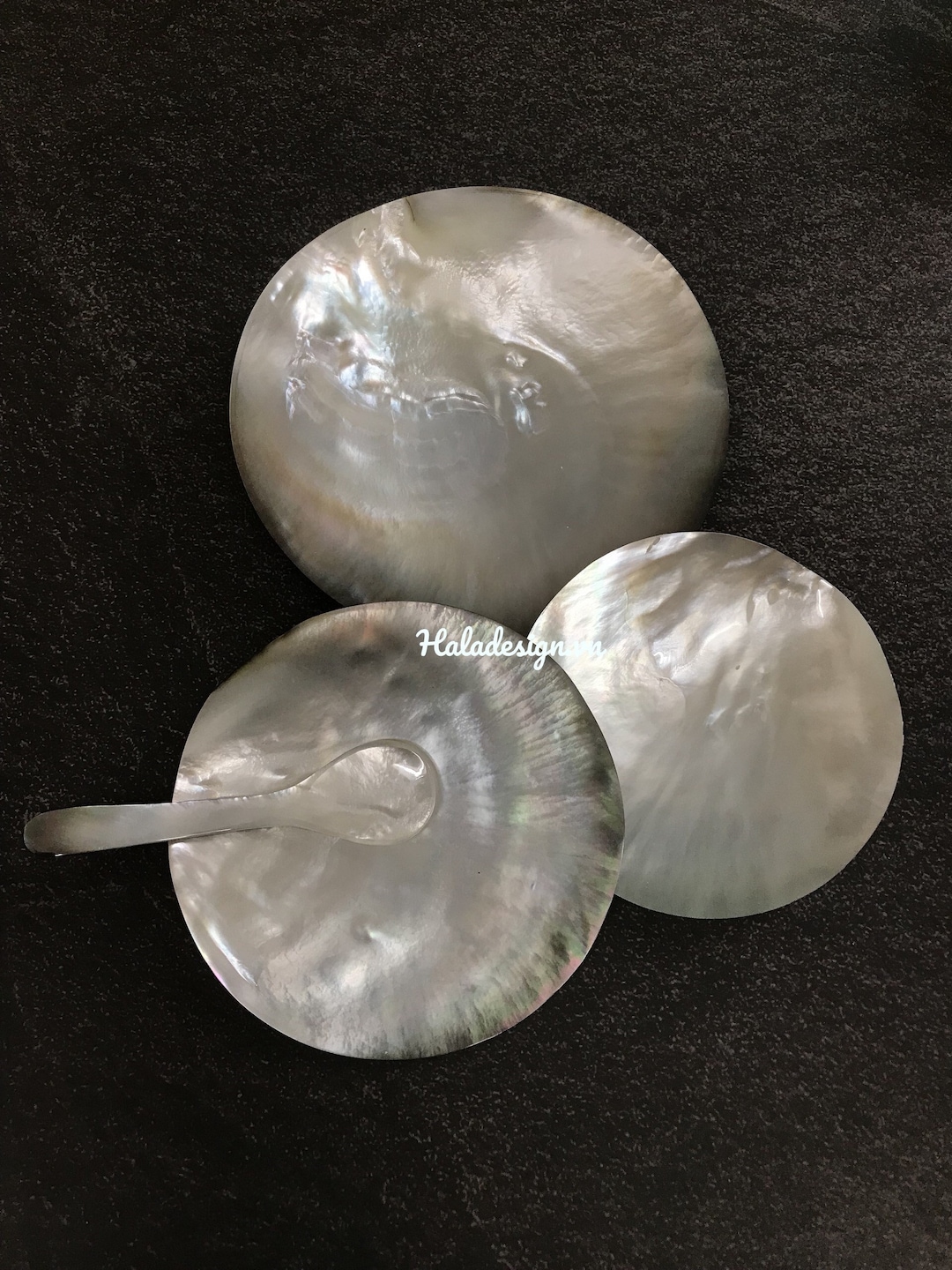 Round Shell Dish , Black Mother of Pearl Dish , Seashell Dish ...
