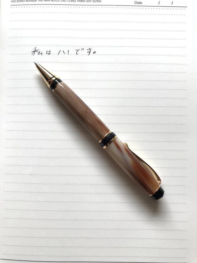 Elegant Buffalo Horn Pen Luxury Ballpoint Pen Personalized - Etsy