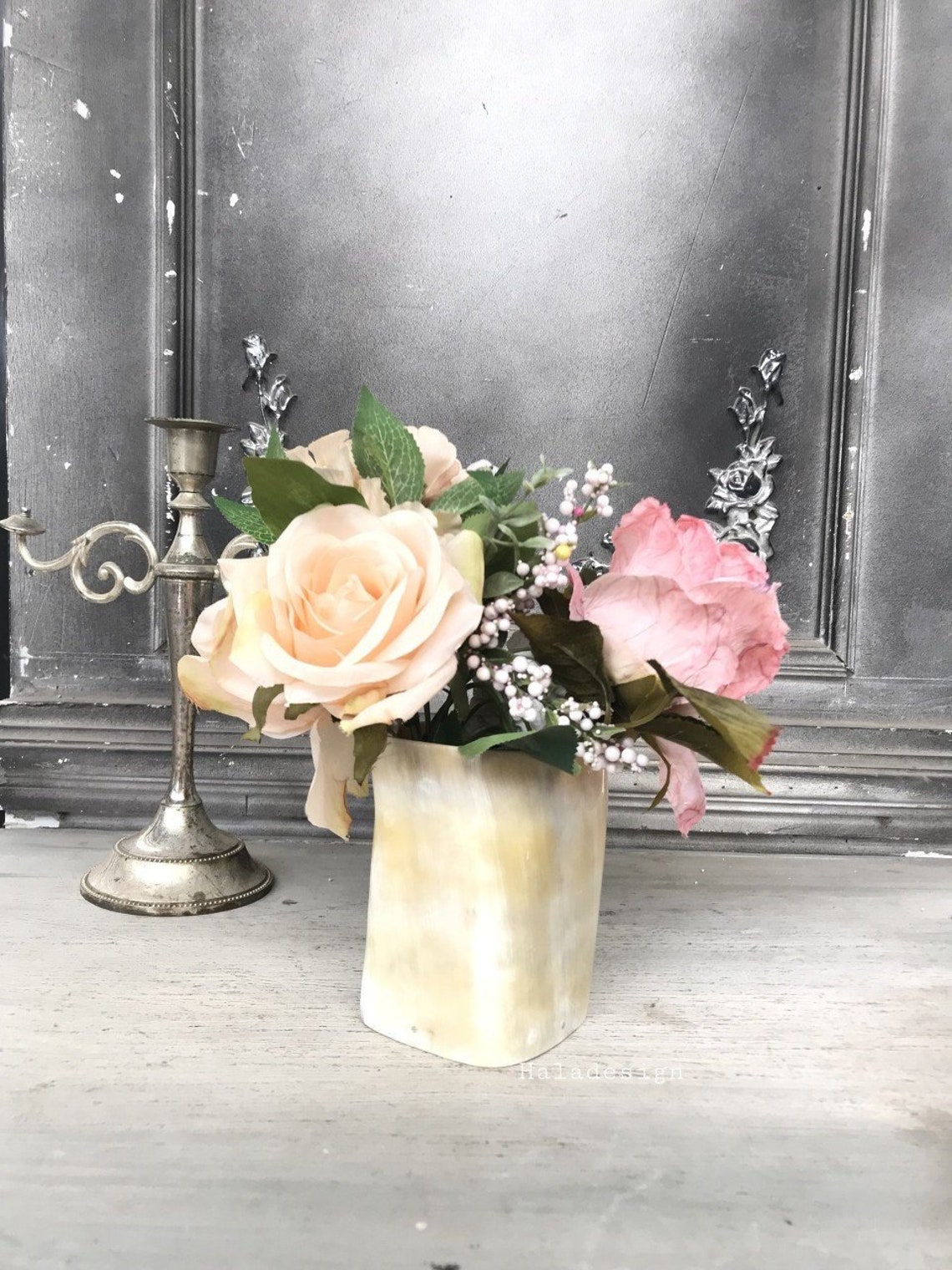 Natural Buffalo Square Horn Vase, Horn Pot, Flower Vase , Flower Pot ...