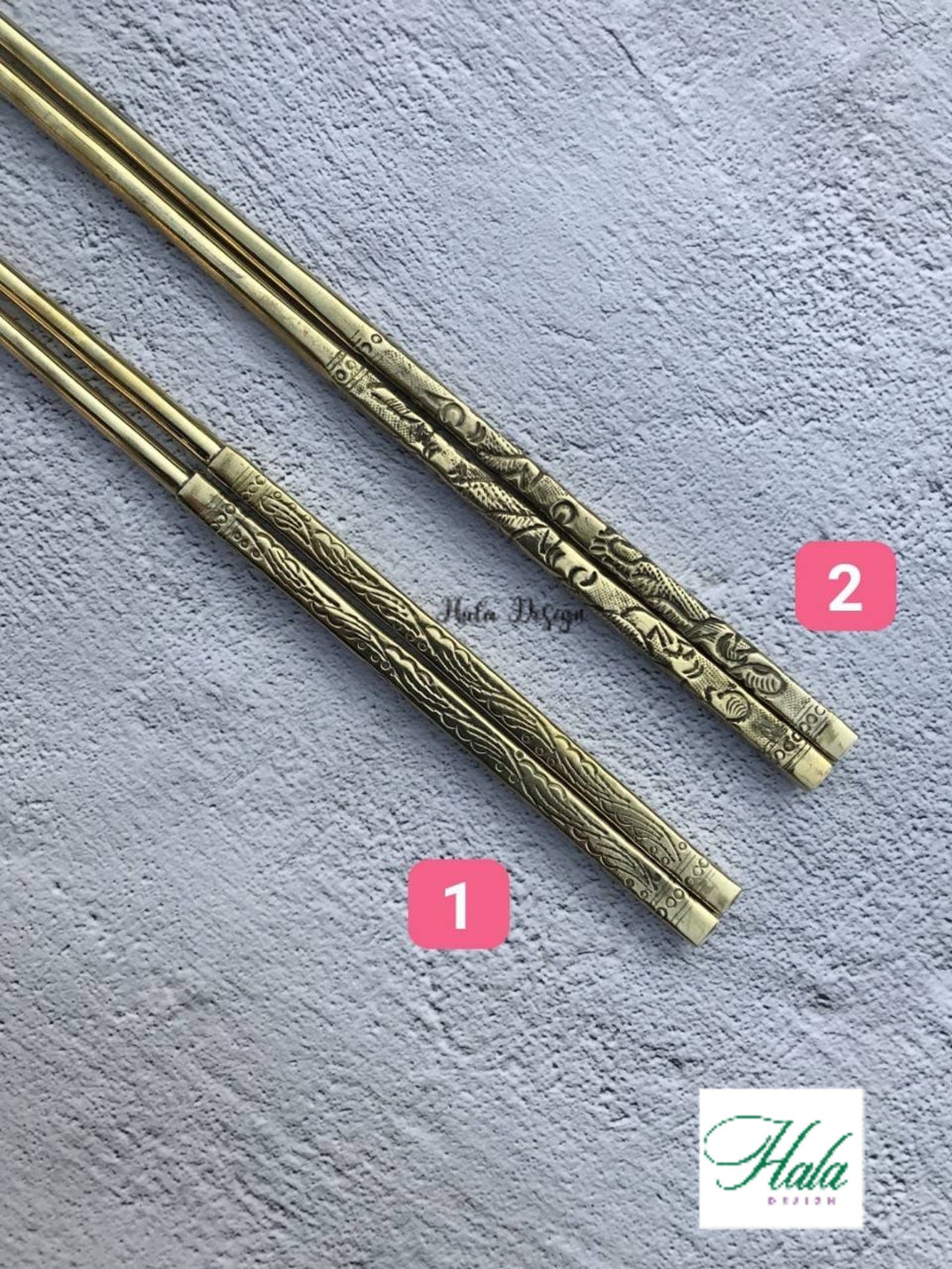 Traditional Handmade Hollow Brass Chopstick Copper | Etsy