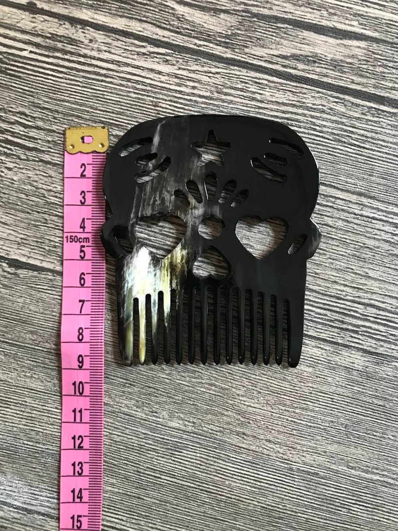Personalized Horn Skull Comb Beard Shape Comb Pocket Comb - Etsy