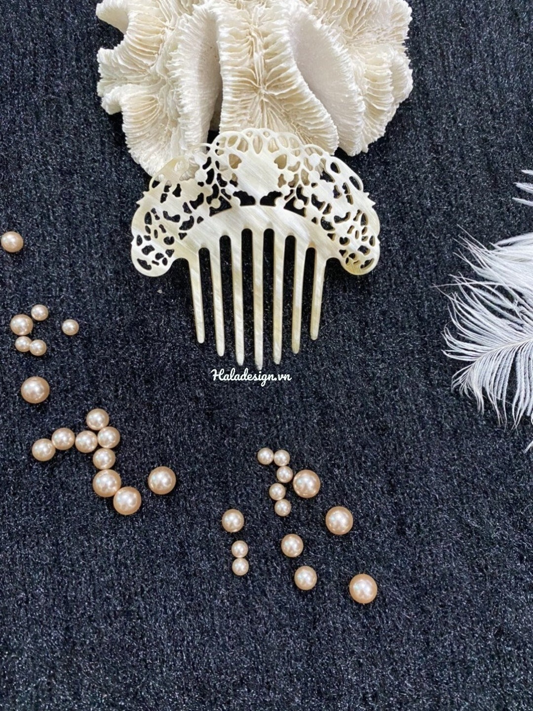 Art Nouveau Fan Hair Comb, Gibson Hair Comb, Hair Ornament , Style Hair ...