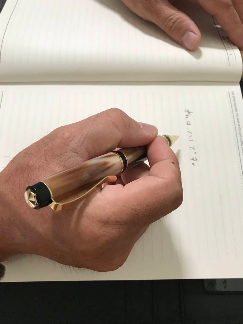 Elegant Buffalo Horn Pen Luxury Ballpoint Pen Personalized - Etsy