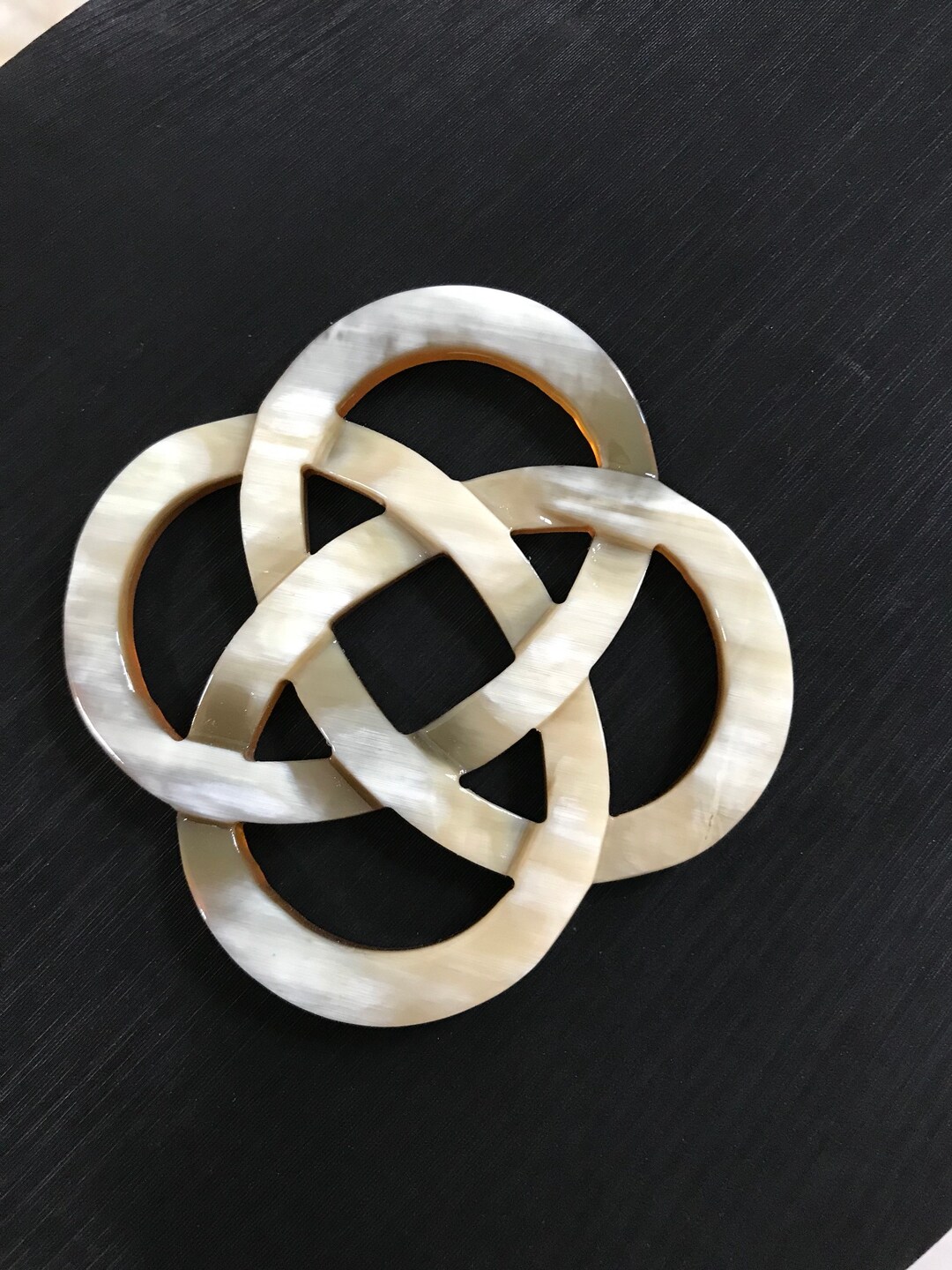 Celtic Knot Pendant Necklace-horn Pendant-buffalo Horn Jewelry-celtic ...