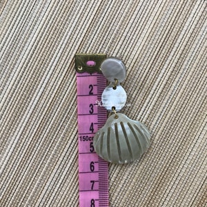 Buffalo Horn Clam Shell Earrings, Buffalo Horn Jewelry , Handcraving ...