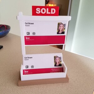 Real Estate Business Card Display - Business Card Holder Personalized ...