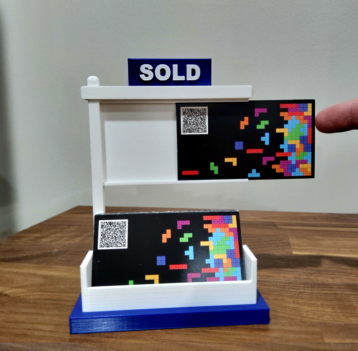 Navy Blue Real Estate Business Card Display Business Card - Etsy