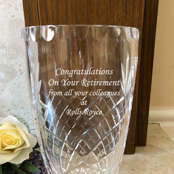 Retirement Vase - Etsy UK