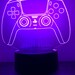 LED Multi Colour Game Controller Night Light Sign Ideal Gift for Gamer ...